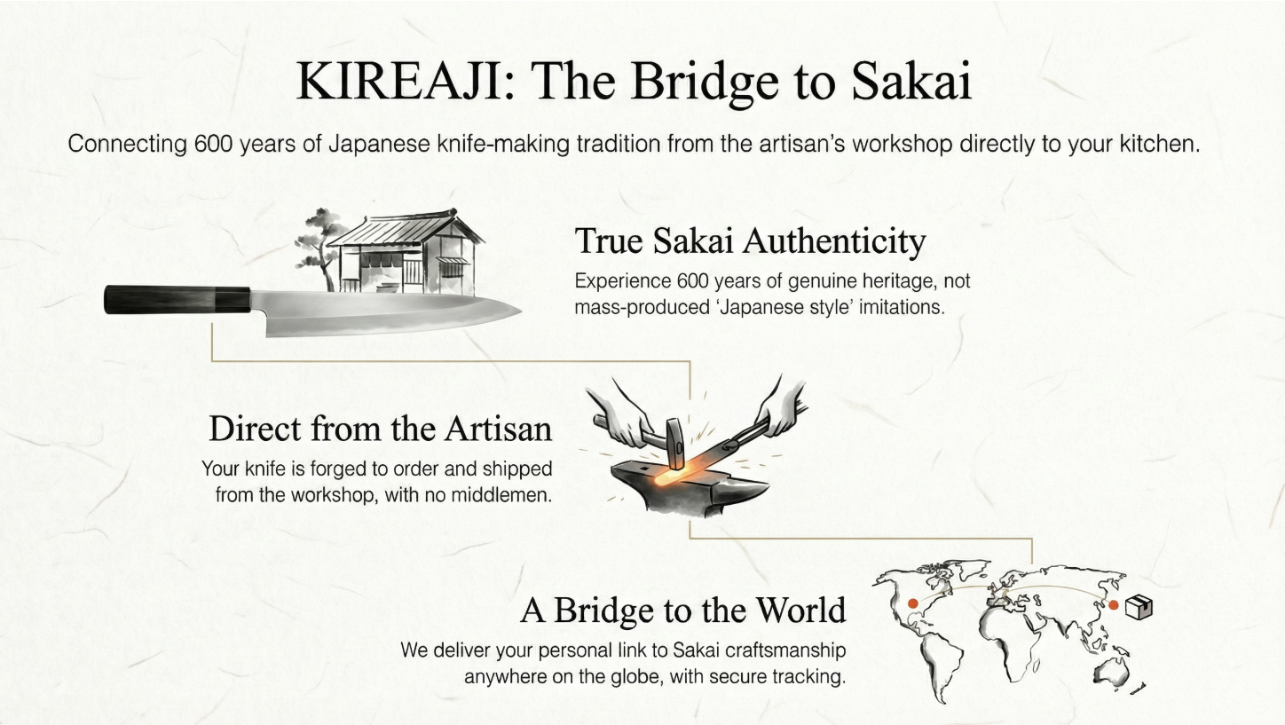 Global Delivery from Sakai | Authentic Japanese Knives, Direct to You ...