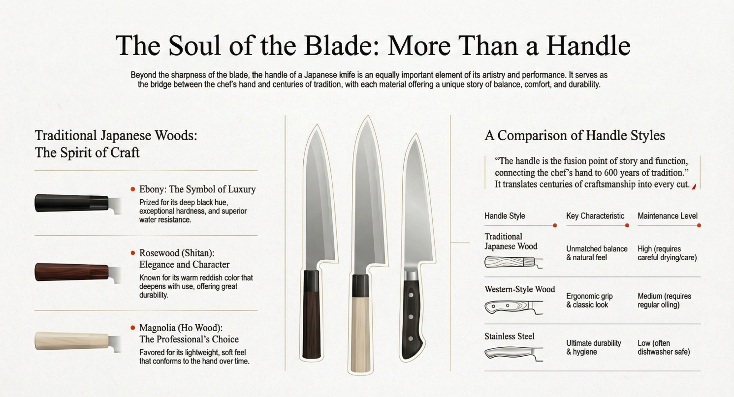 Types of Japanese Knife Handles | Materials, Balance, and Craft | KIREAJI